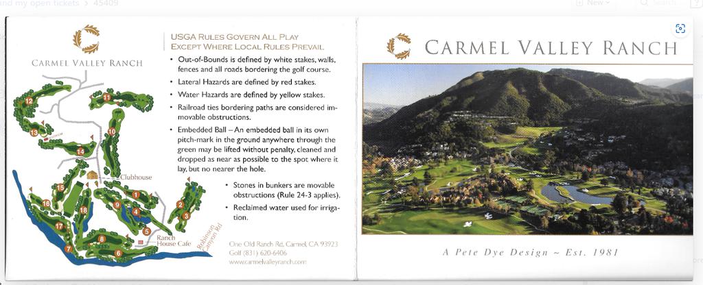 Carmel Valley Ranch GC - Course Profile | Course Database