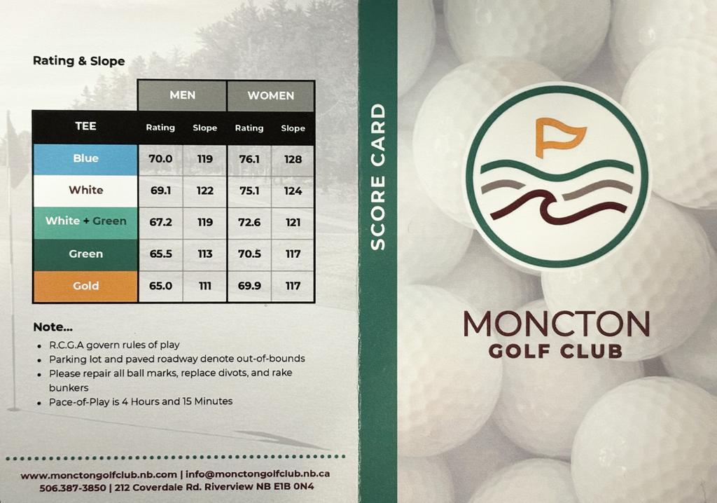 Moncton Golf Club - Course Profile | Course Database