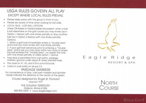 Eagle Ridge Resort - North - Course Profile | Course Database