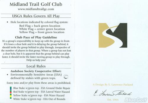 Midland Trail Golf Club - Course Profile | Course Database