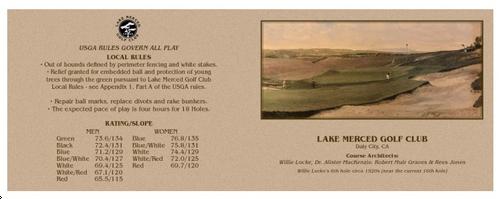 Lake Merced Golf Club - Course Profile | Course Database