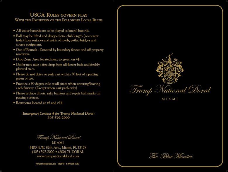 Trump National Doral GC- Blue Monster - Course Profile | Course Database