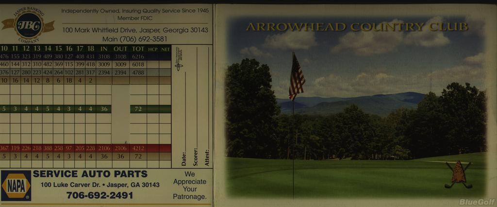 Arrowhead Country Club - Course Profile | Course Database