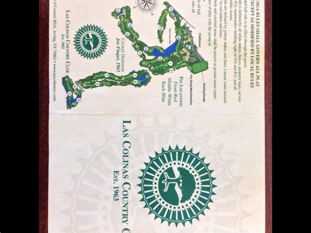 Las Colinas CC - Actual Scorecard | Course Database