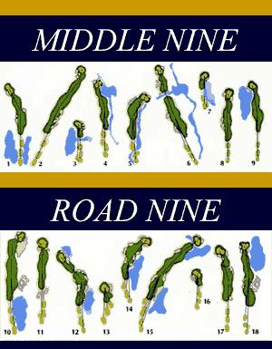 The Legends Golf Club - Middle/Road - Layout Map | Course Database