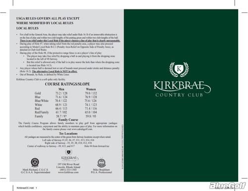 Kirkbrae Country Club - Course Profile | Course Database