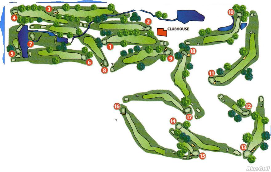 Jerome Country Club - Layout Map | Course Database