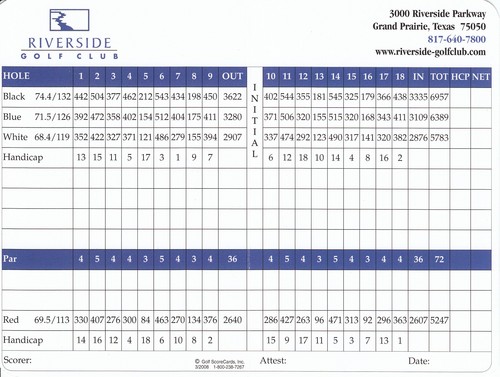 Riverside Golf Club - Course Profile | Course Database