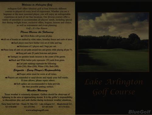 Lake Arlington Golf Course - Course Profile | Course Database