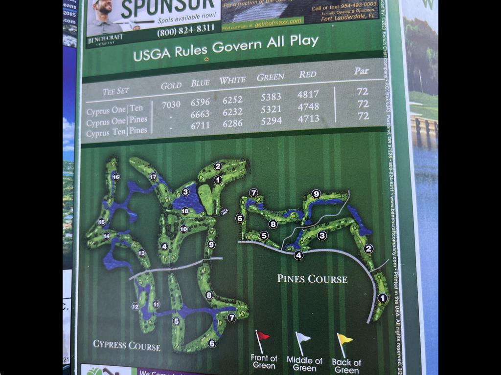 Woodmont Country Club - Cypress/Pines - Course Profile | Course Database