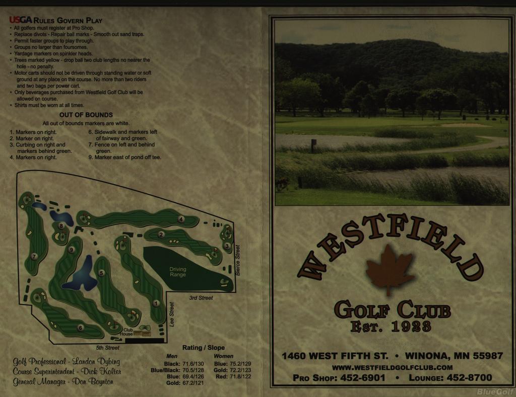 Westfield Golf Club - Course Profile | Course Database