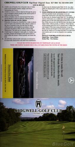 Chigwell Golf Club - Course Profile | Course Database