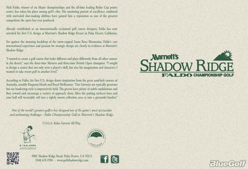 Marriott's Shadow Ridge Resort - Course Profile | Course Database