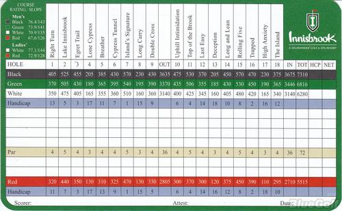 The Innisbrook Resort - Island - Course Profile | Course Database