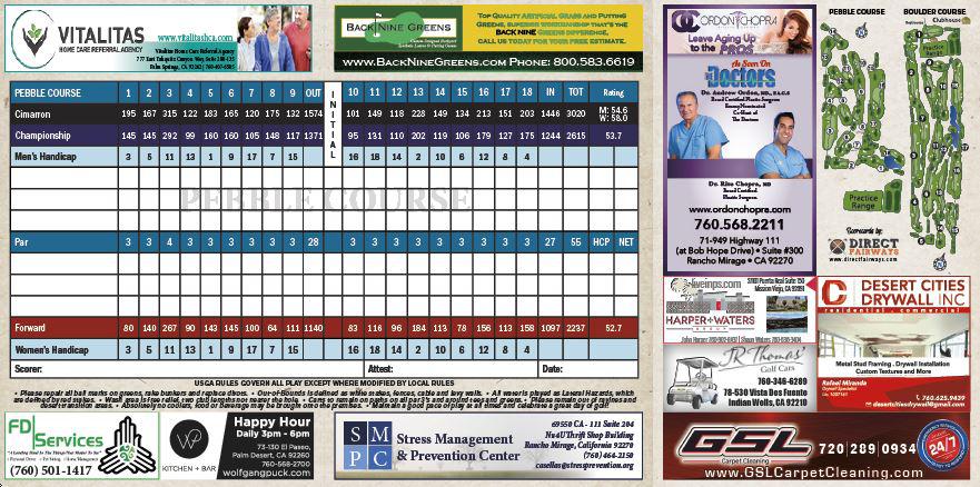 Cimarron Golf Resort - Pebble Course - Course Profile | Course Database