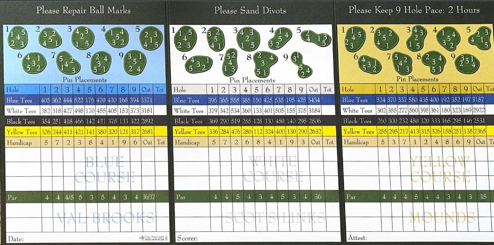 Brooks Golf - Blue/Yellow - Course Profile | Course Database