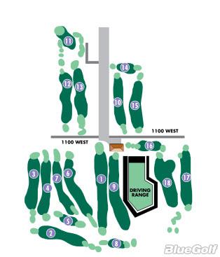 Lakeside Golf Course - Layout Map | Course Database