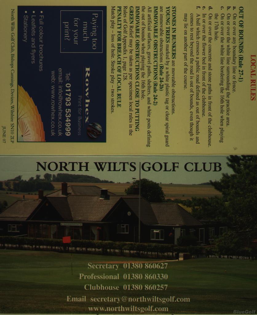 North Wilts Golf Club - Course Profile | The PGA
