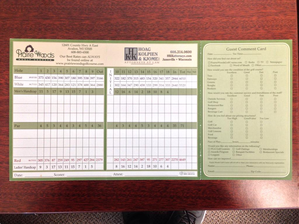 Prairie Woods Golf Course - Course Profile | Course Database