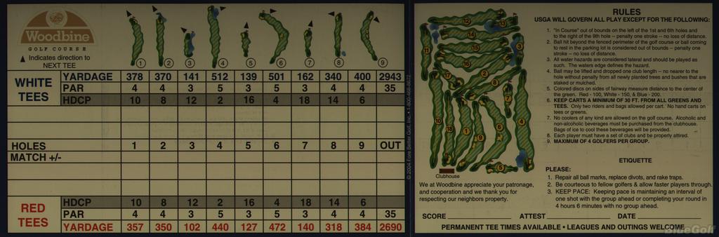 Woodbine Golf Course - Course Profile | Course Database
