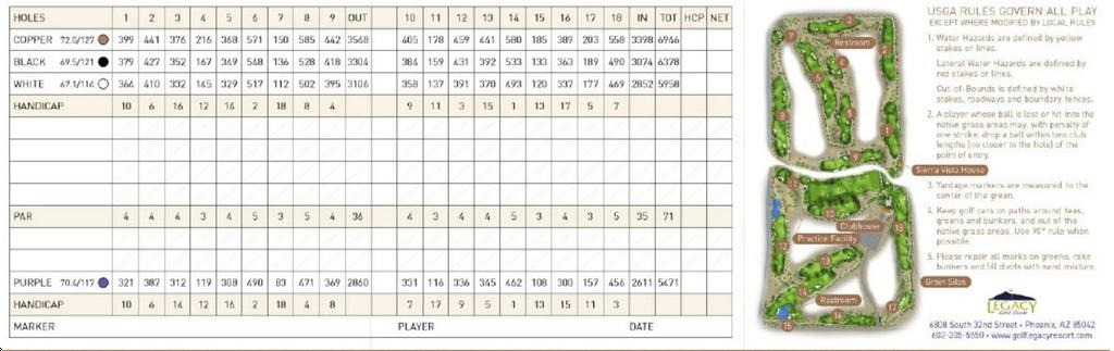 The Legacy Golf Club - Course Profile | Course Database