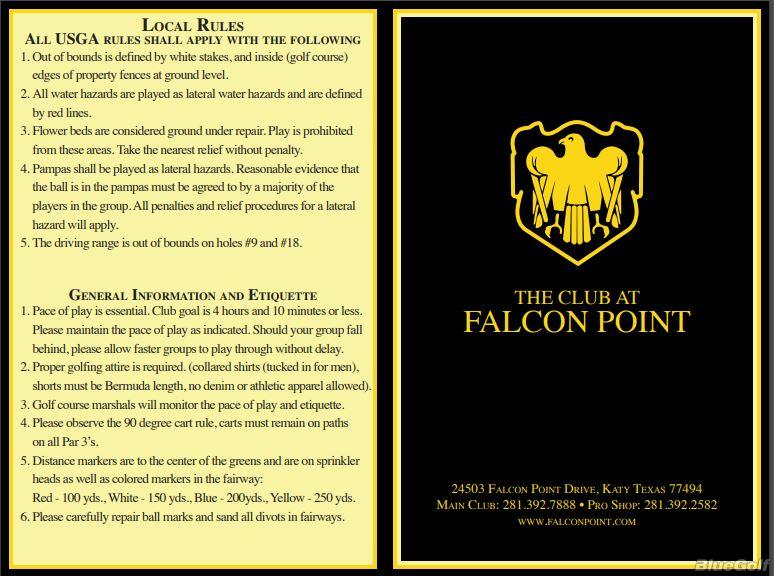 The Club at Falcon Point - Course Profile | Course Database