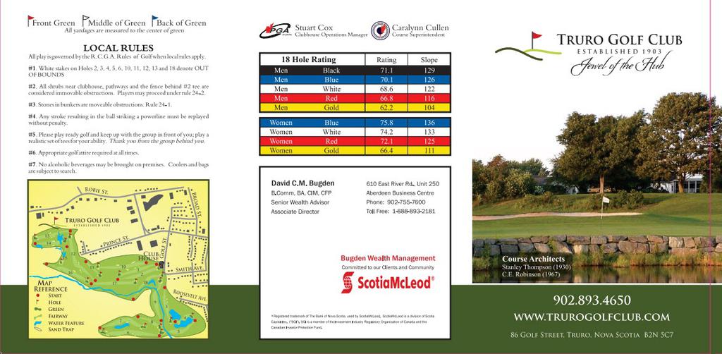Truro GC - Actual Scorecard | Course Database