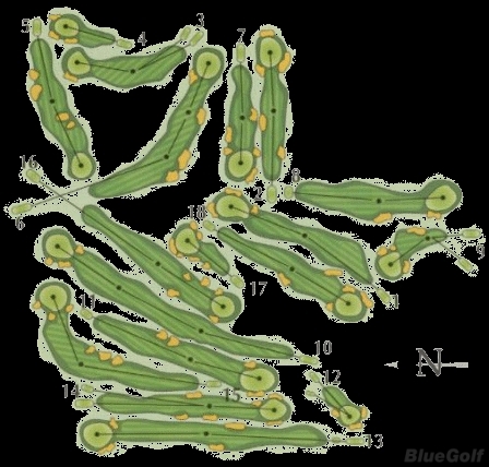 Hillcrest Country Club - Layout Map | Course Database