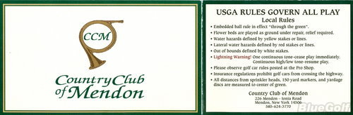 Mendon Golf Club - Course Profile | Course Database