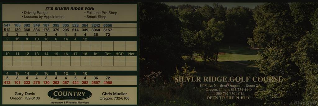 Silver Ridge Golf Course - Course Profile | Course Database