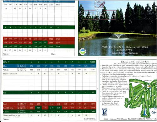 Bellevue Golf Course - Course Profile | Course Database