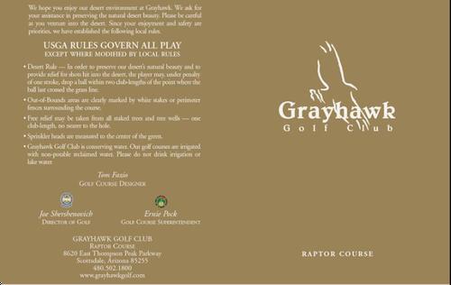 Grayhawk Golf Club - Raptor Course - Course Profile | Course Database