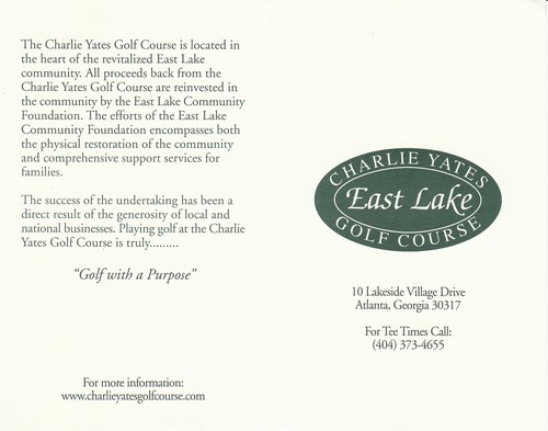 Charlie Yates Golf Course at East Lake - Course Profile | Course Database