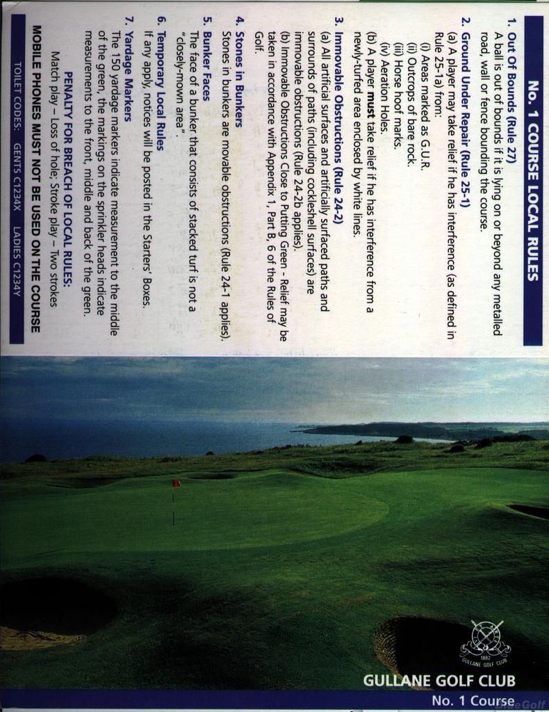 Gullane Golf Club- No. 1 - Course Profile | Course Database