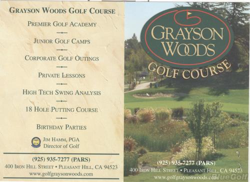 Grayson Woods Golf Course - Course Profile | Course Database