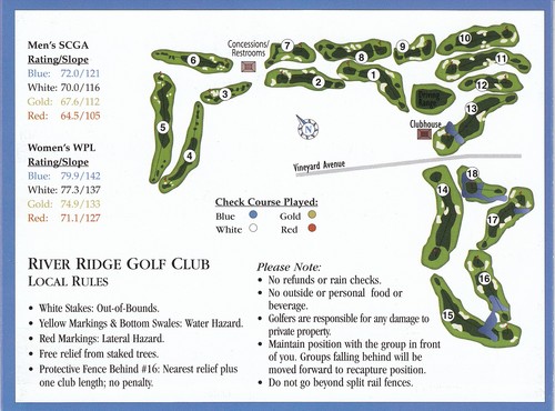 River Ridge Golf Club - Vineyard Course - Course Profile | Course Database