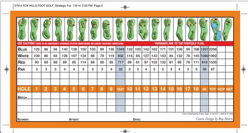 Fox Hills Footgolf - Course Profile | Course Database