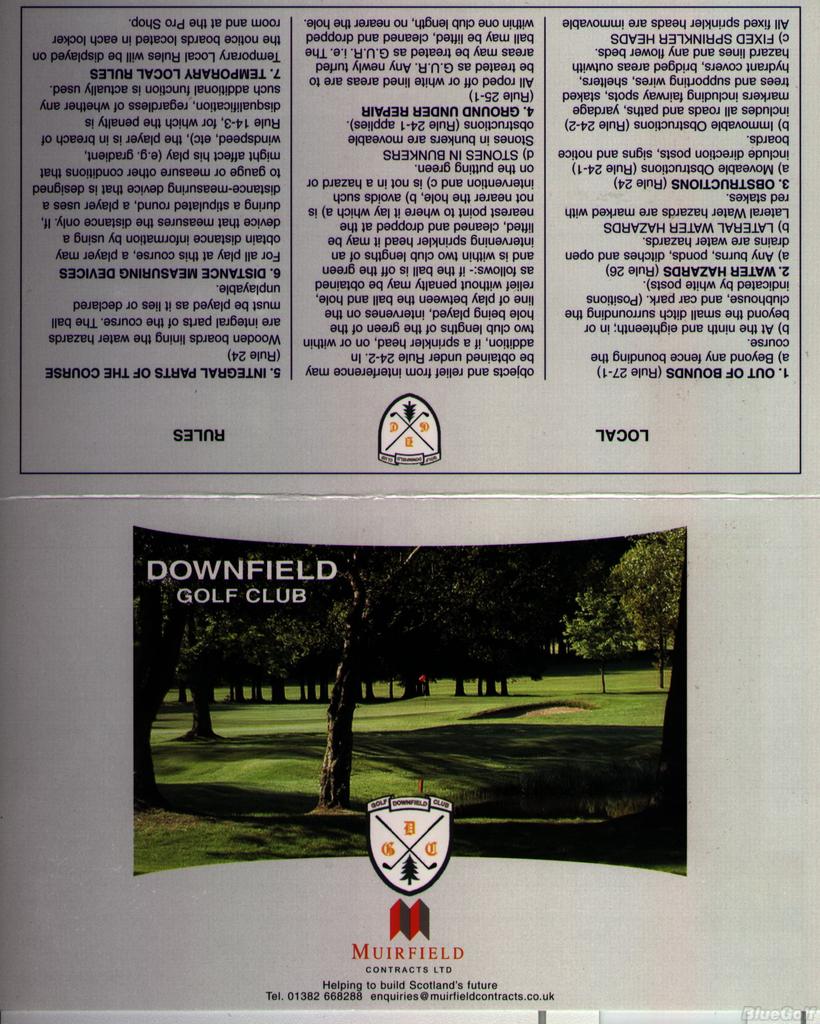 Downfield Golf Club - Course Profile | Course Database