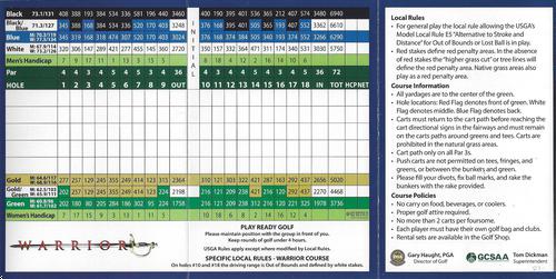 The Links at Redstone - Warrior - Course Profile | Course Database