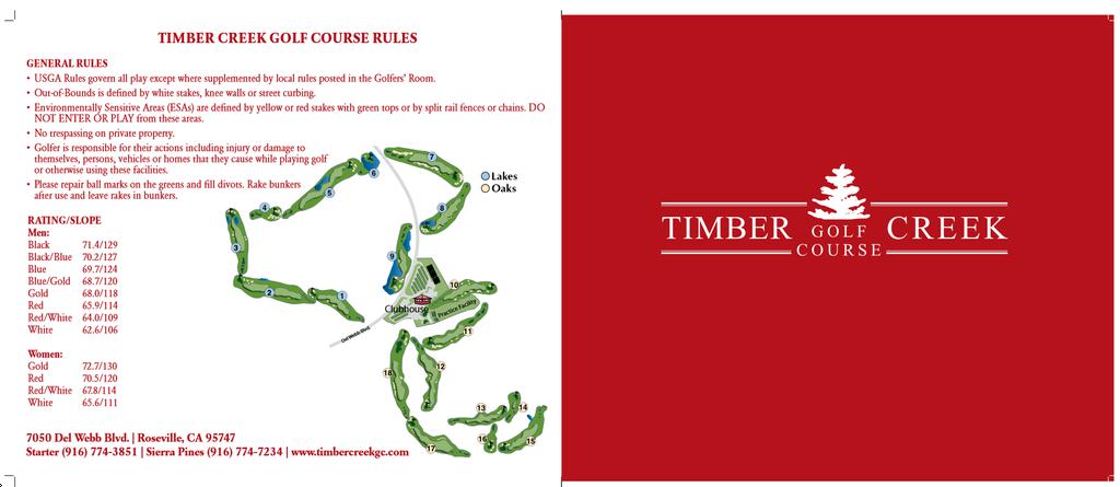 Timber Creek GC - Lakes/Oaks - Course Profile | Course Database
