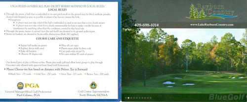 Rayburn Country Club - Course Profile | Course Database