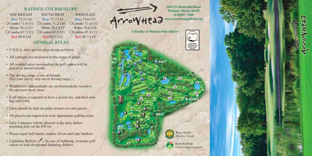 Arrowhead Country Club - South/East - Course Profile | Course Database