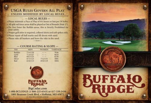 Buffalo Ridge Golf Course - Course Profile | Course Database