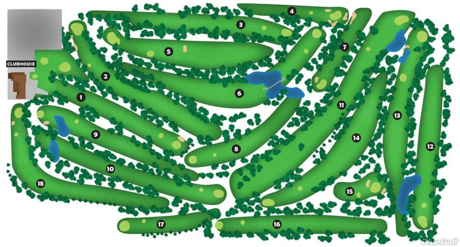 Greenacres Golf Course - Layout Map | Course Database