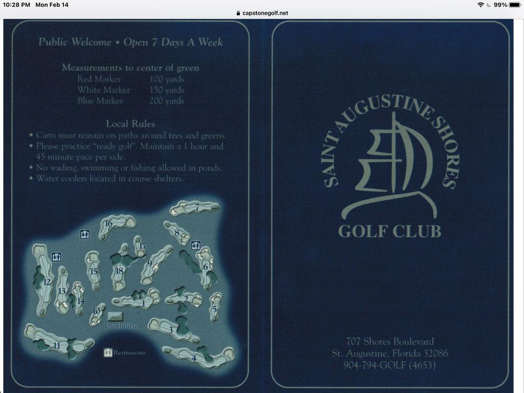St. Augustine Shores Golf Club - Course Profile | Course Database