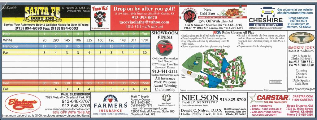 Smiley's Golf Complex - Course Profile | Course Database