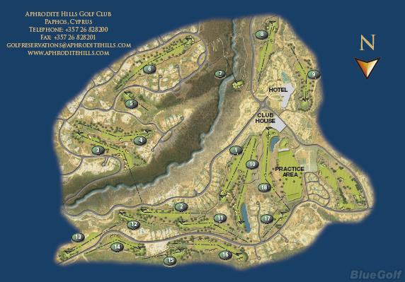 Aphrodite Hills Golf - Layout Map | Course Database