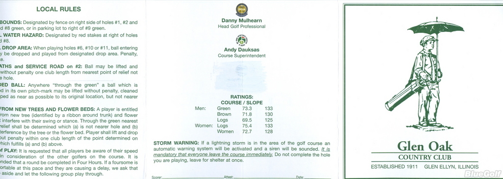 Glen Oak Country Club - Course Profile | Course Database