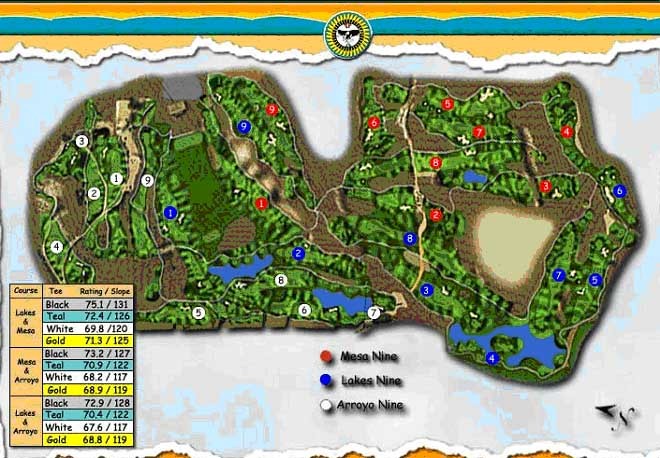 Isleta Golf Course - Layout Map | Course Database