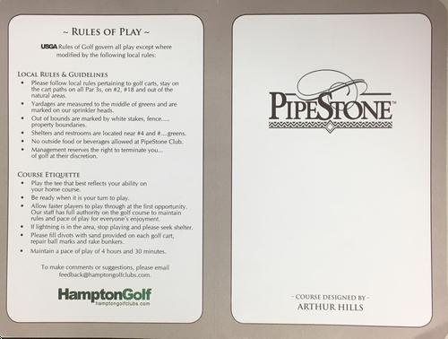 Pipestone Golf Course - Course Profile | Course Database